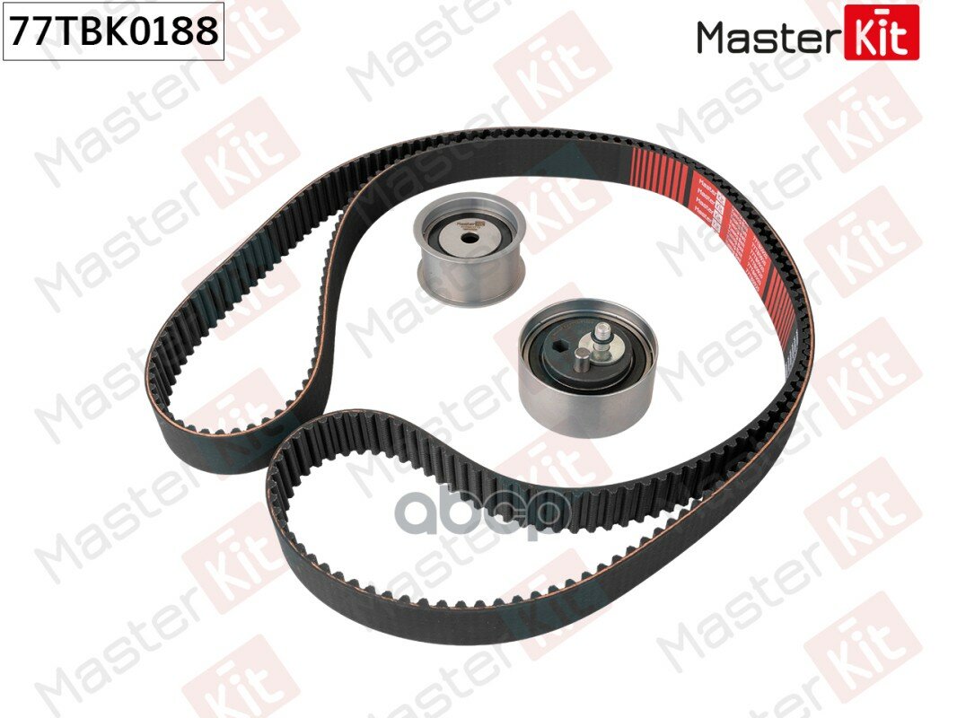 Ремень ГРМ + 2 ролика MasterKit арт. 77TBK0188