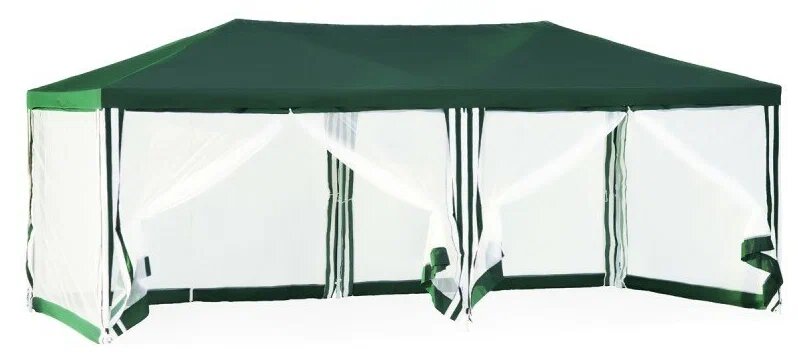 Тент садовый Green Glade 1056 (3х6х2,5м полиэстер, цвет зеленый)