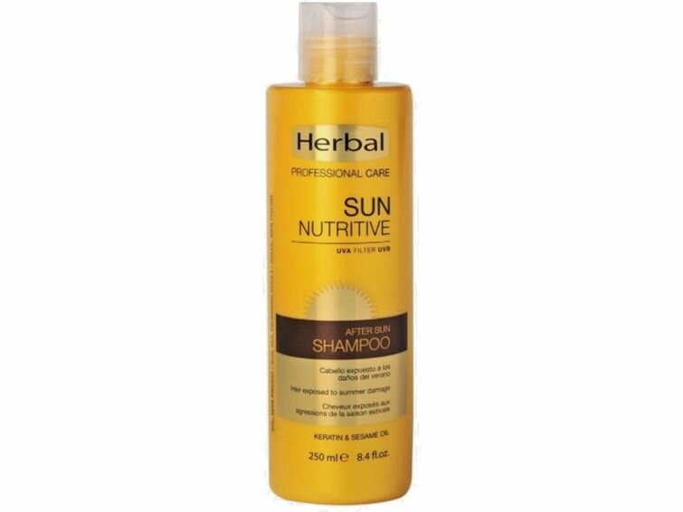 Шампунь "Восстановление После Солнца" с Кератином и Маслом Кунжута Herbal AFTER SUN SHAMPOO