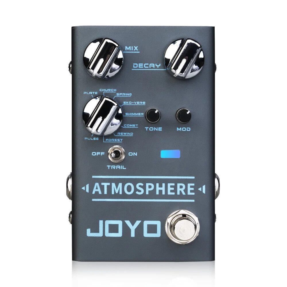 Гитарная педаль JOYO R-14 Reverb с 9 цифровыми типами реверберации, функциями модуляции и R-14
