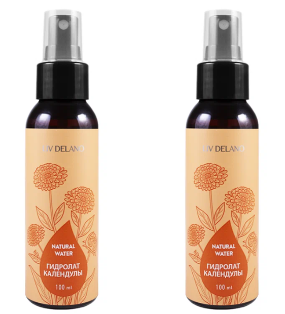 Гидролат календулы Liv Delano Natural Water, 100 мл, 2 шт