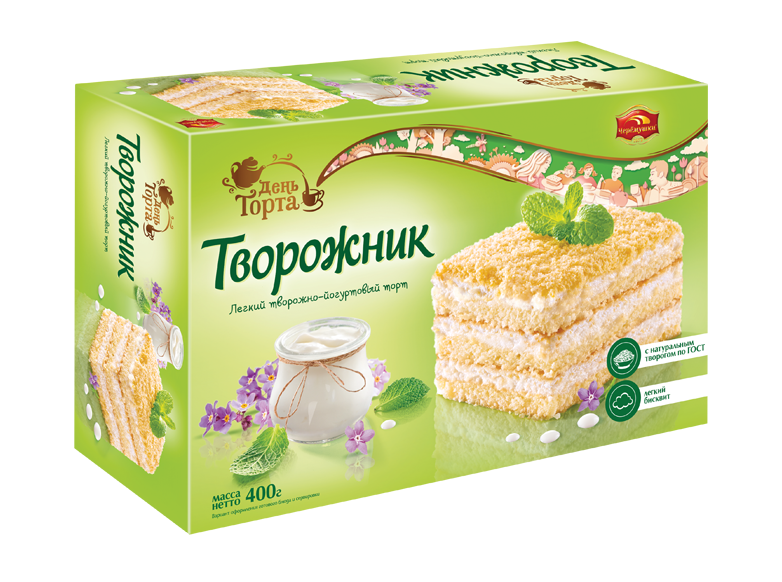 Торт Черемушки, Творожник, 400 гр