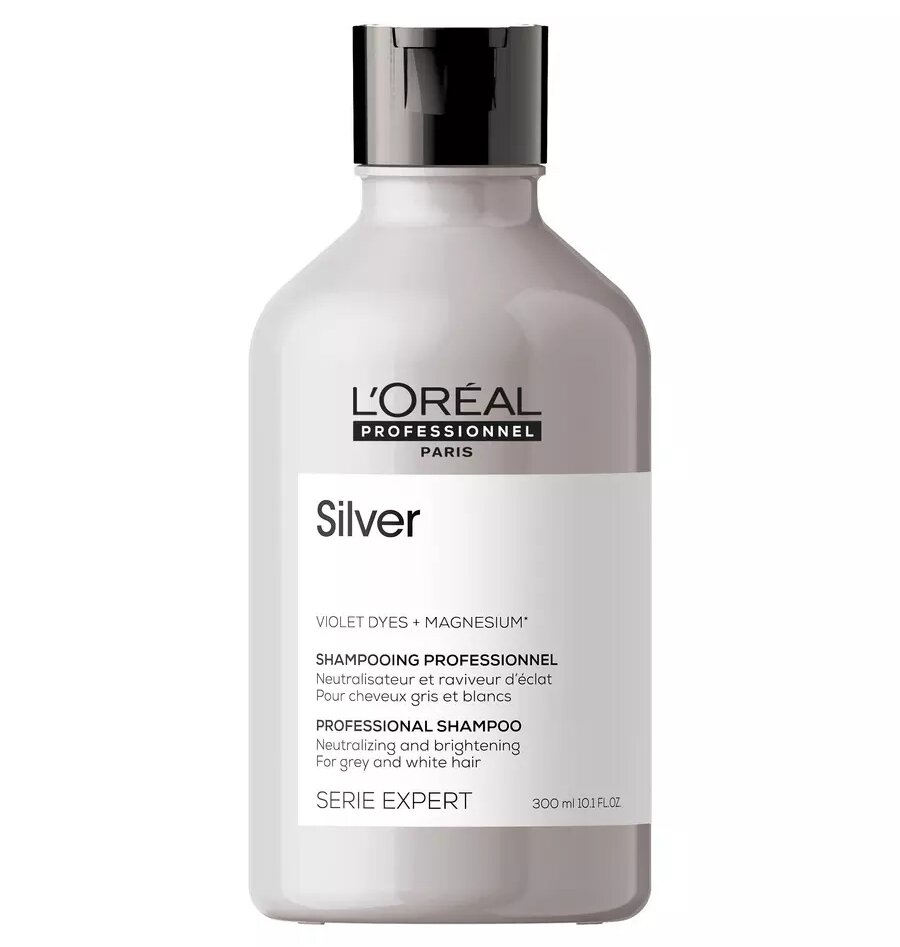Loreal Professionnel Silver Шампунь для нейтрализации желтизны осветленных и седых волос 200мл