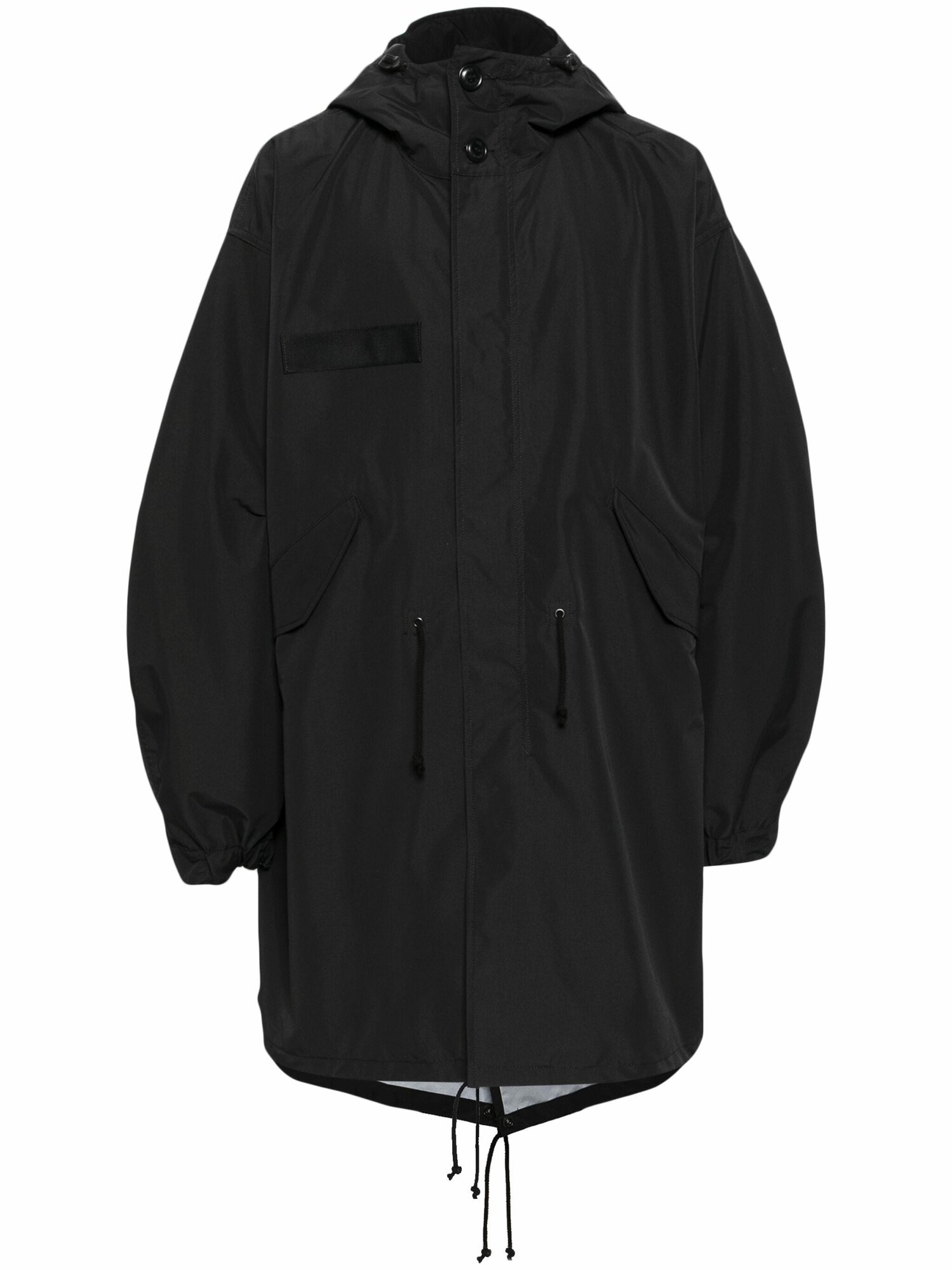 Пальто Drop-shoulder hooded parka coat