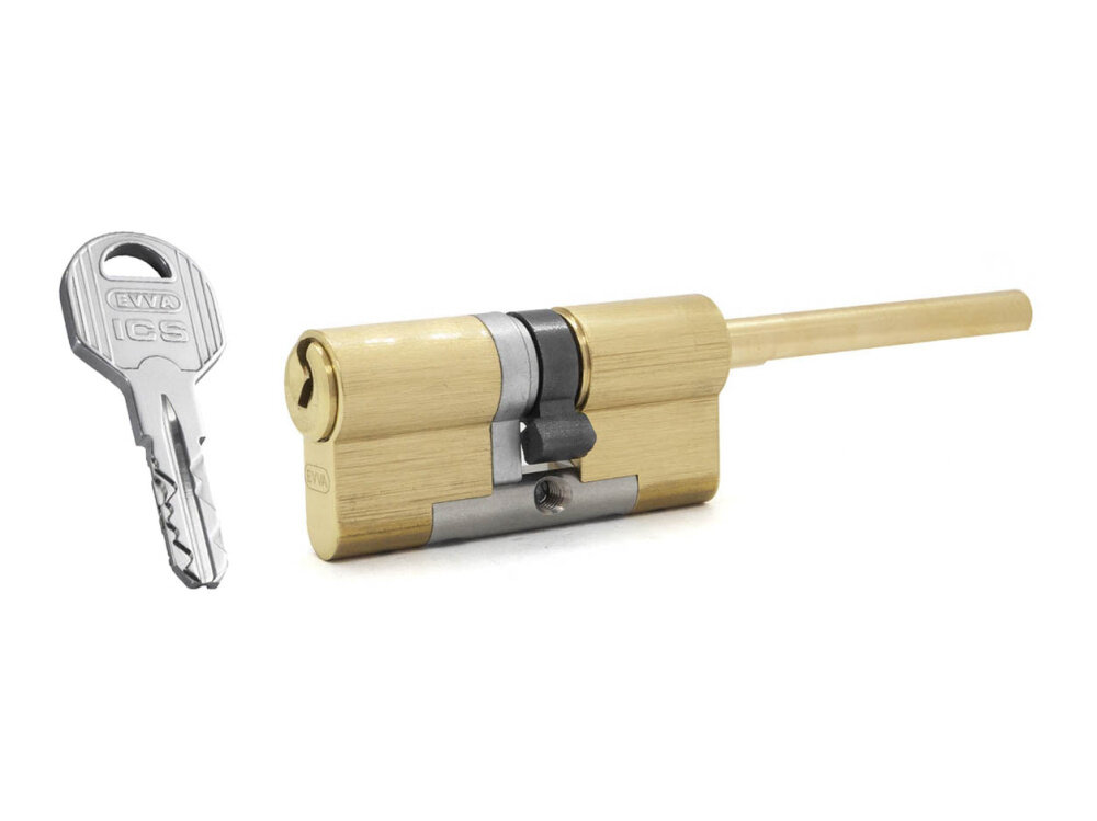Цилиндр EVVA ICS ключ-шток 67мм (размер 36х31Ш мм) - Латунь (3 ключа)