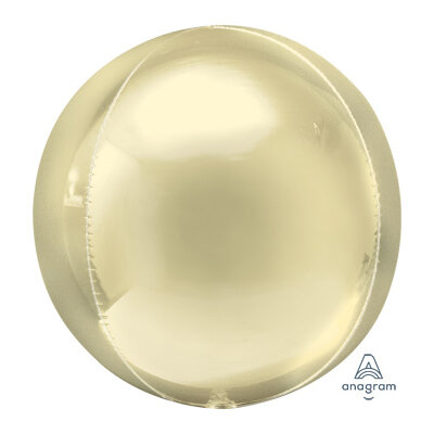Шар фольгированный ненадутый А 3D сфера Б/РИС 16" Пастель Yellow