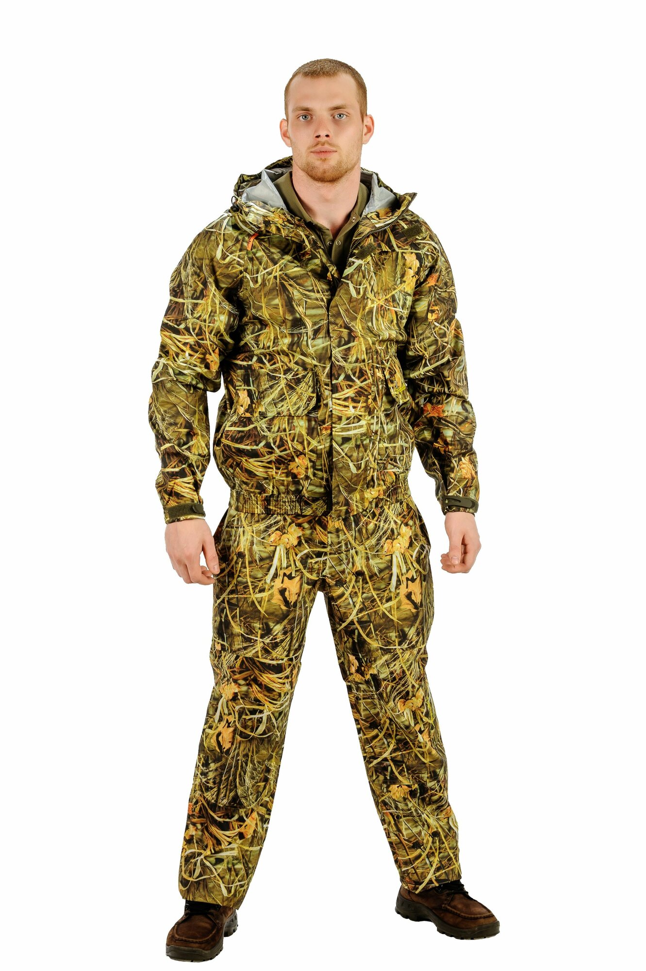 Костюм К-06К от дождя Aquatic/Акватик (Мембрана 3 слоя - 12000/10000, камуфляж, размер М)