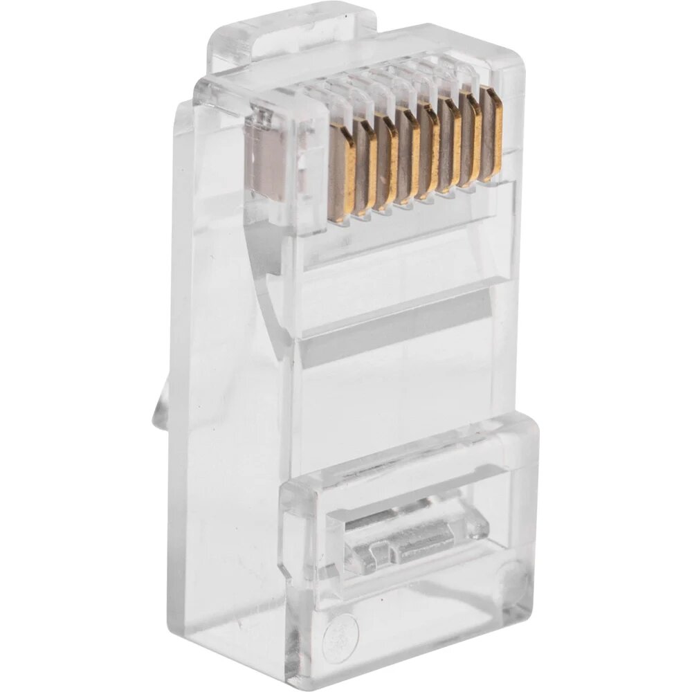 Разъем REXANT RJ-45(8P8C), под витую пару, UTP, CAT 6, со вставкой 05-1031