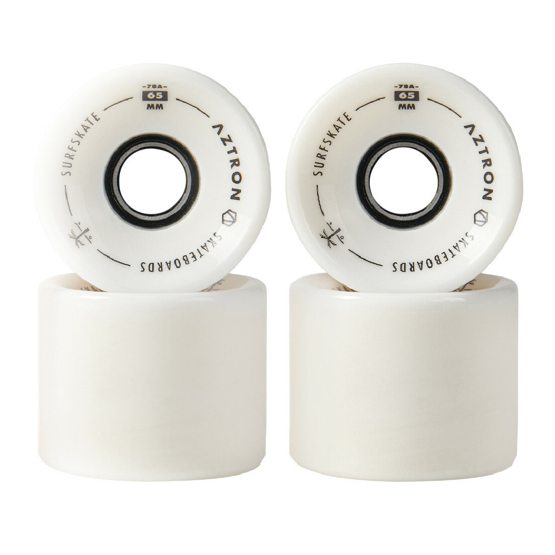 Колеса Aztron Wheel Surfskate, полиуретан, нержавеющая сталь, жесткость 78А