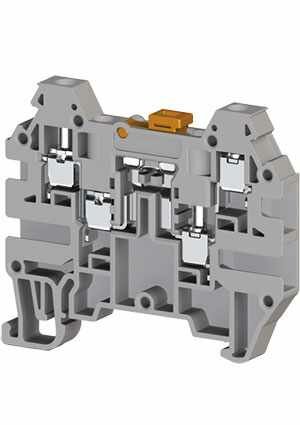 AVK2,5CCA (серый), 324939 Клеммник 4-х выводной с размыкателем, 2,5 мм. кв.