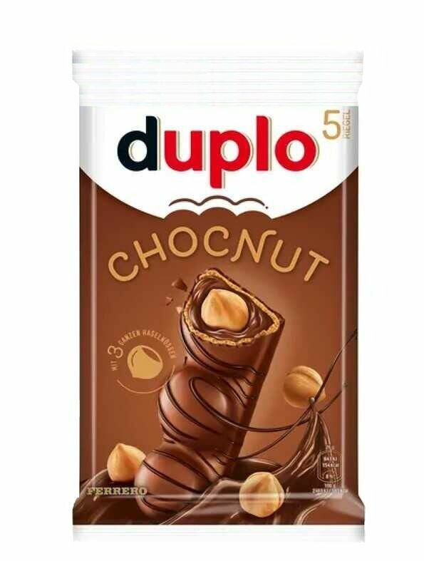 Батончик Ferrero Duplo Chocnut, 1 уп. (5 шт. по 26 гр.) (Германия)