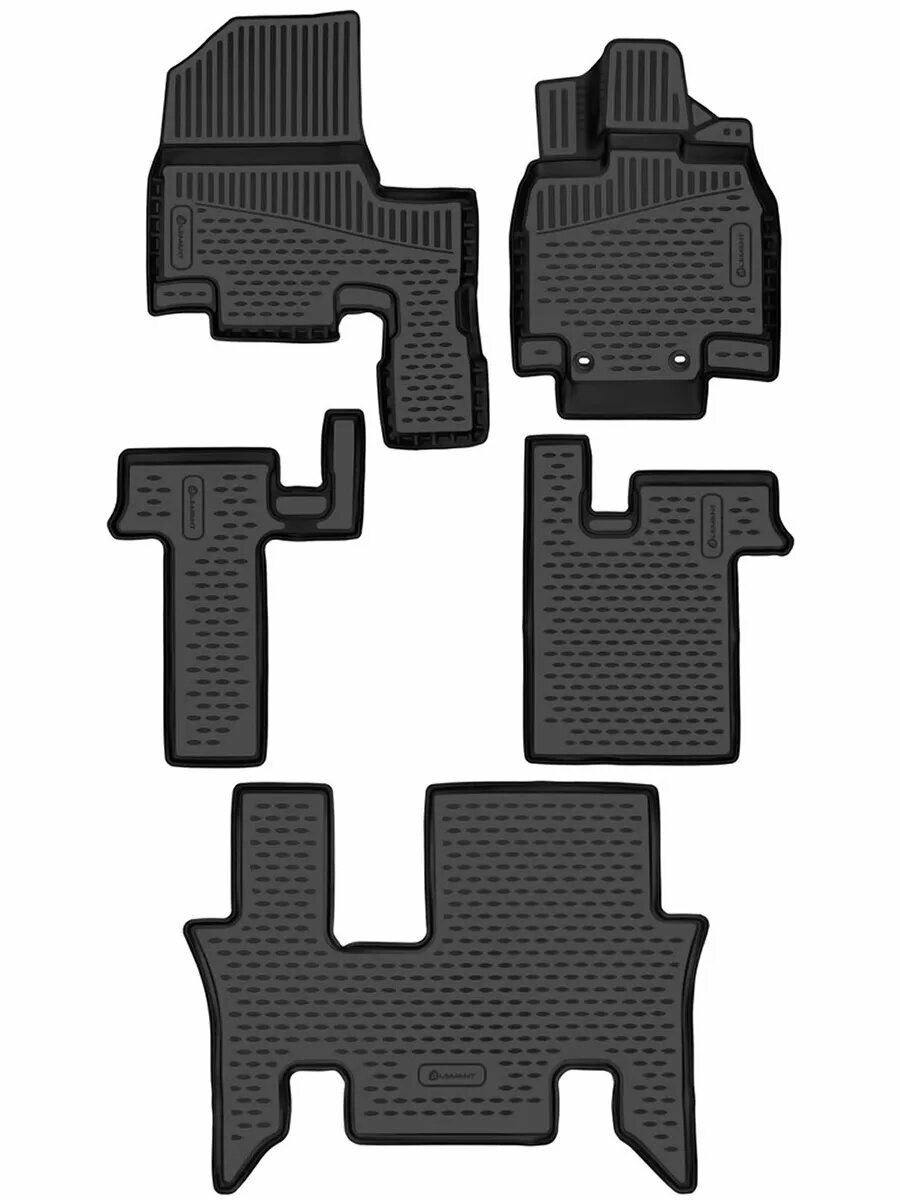 Коврики 3D в салон HONDA Stepwgn 2017- 5шт.