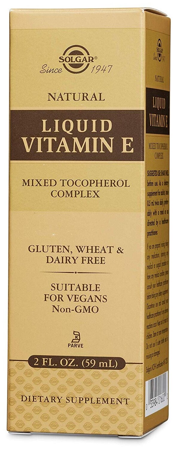 Solgar Liquid Vitamin E фл, 59 мл, 110 г
