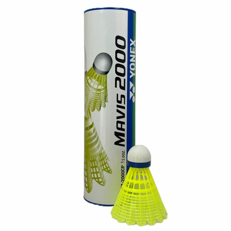 Воланы для бадминтона пластиковые Yonex Mavis 2000 Middle набор воланчиков 6 шт.