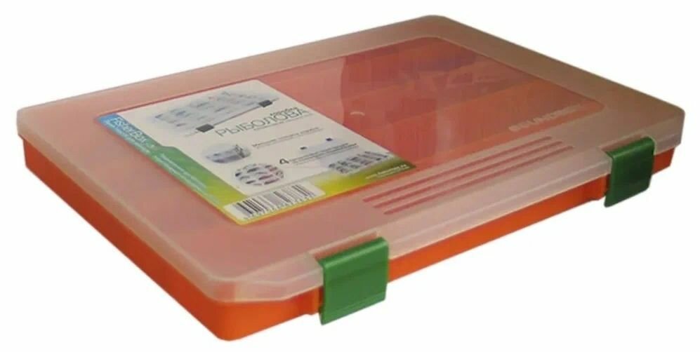 Органайзер рыболовный фирма Fisherbox 250SH, размер 250*190*20мм, цвет Оранжевый