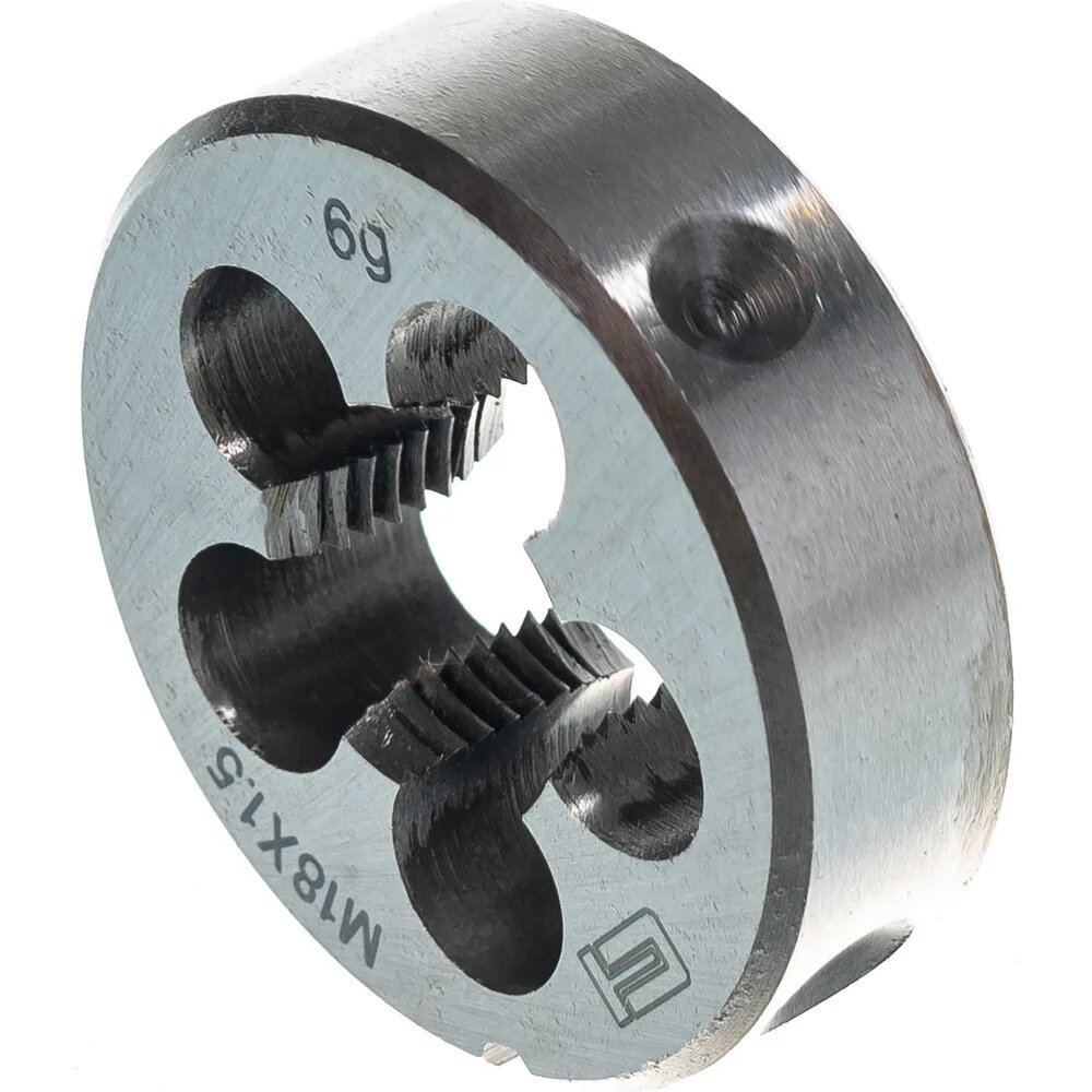 Плашка М18х1.5 мм СИБРТЕХ 77048, для нарезания внешней резьбы