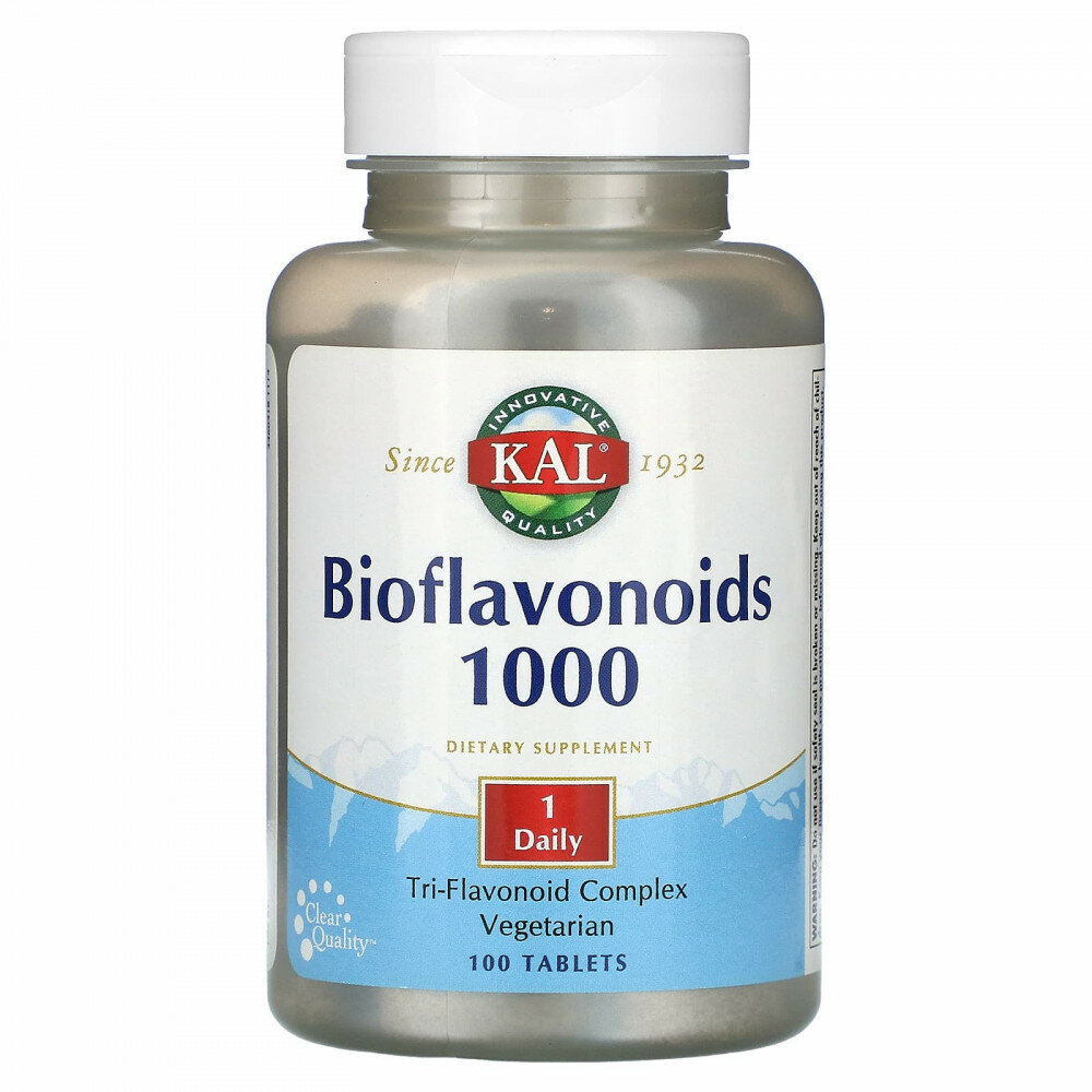 KAL, Bioflavonoids 1000, 100 таблеток