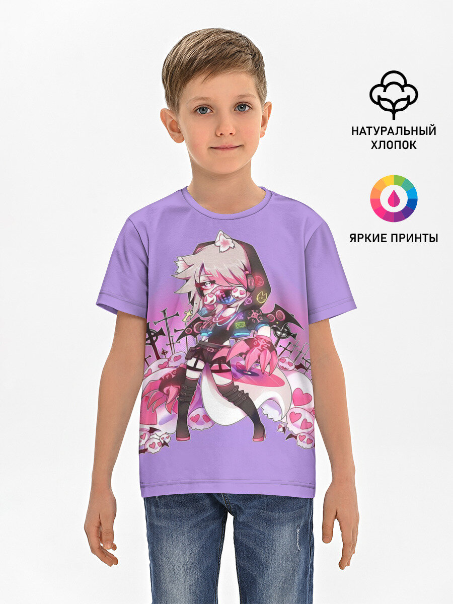 Футболка хлопковая детская Gacha Club DJ Cry