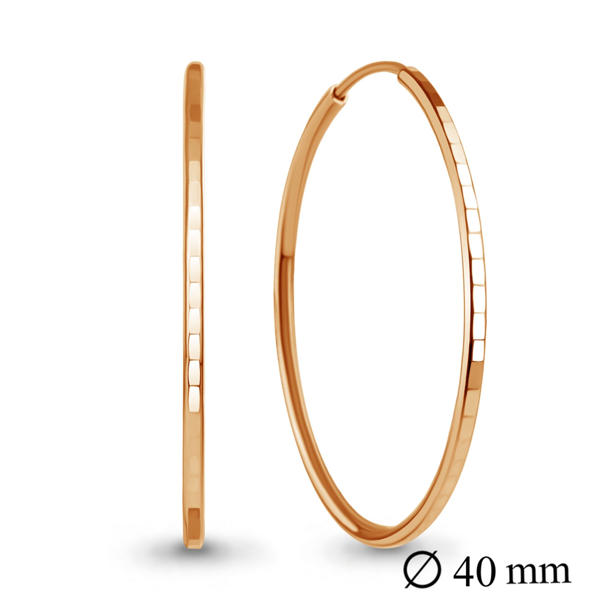 Серьги конго, серебро, 925 проба, золочение