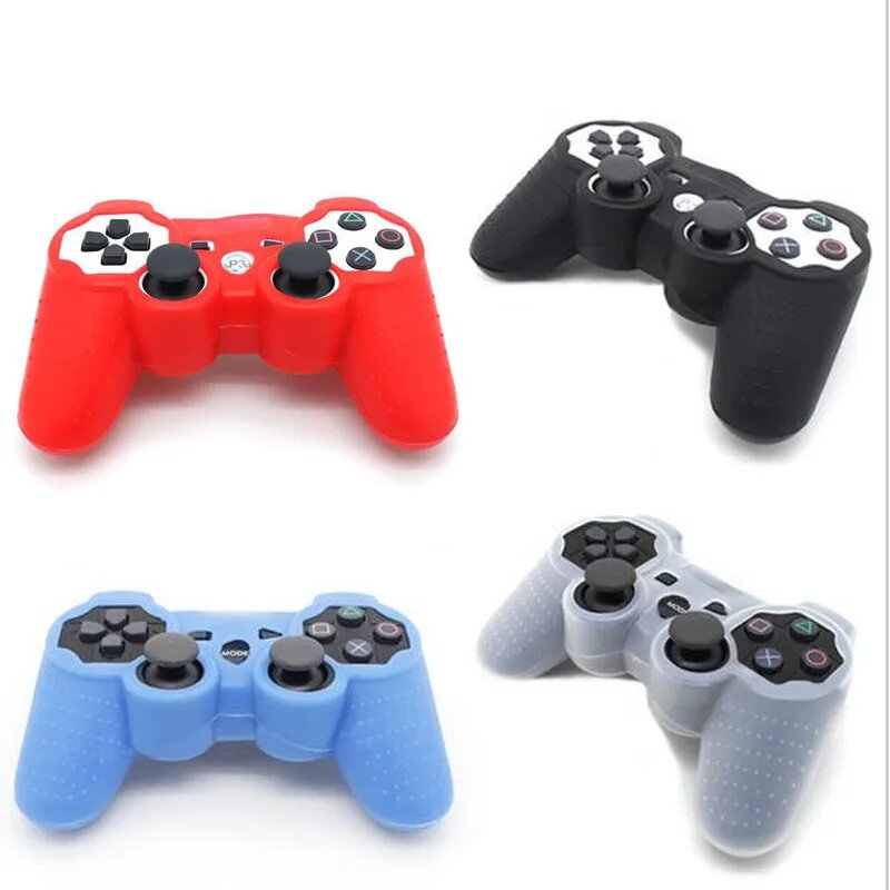 Силиконовый резиновый геймпад, джойстик, защитный чехол для Sony PlayStation Dualshock 2/3 PS2, PS3, защитный чехол для контроллера