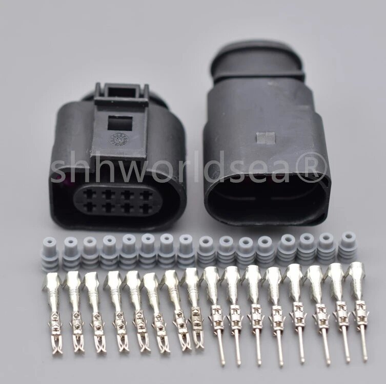 Shhworldsea 8-контактный 1J0 973 714 1J0 973 814 1,5 мм автоматический разъем автомобильный радар коробка передач жгут проводов разъем 1J 0973714 Для VW Audi 1set male female