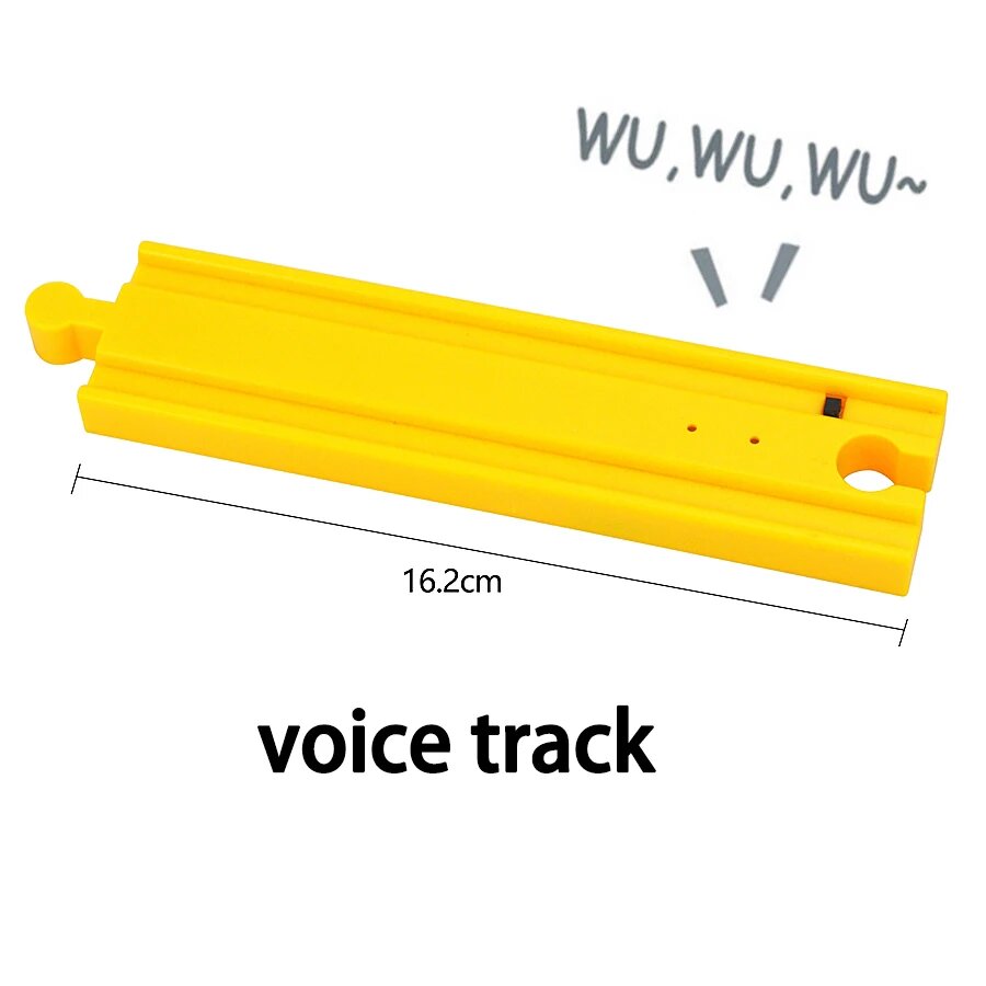 Деревянный железнодорожный трек леduo Желтый, Voice track yellow