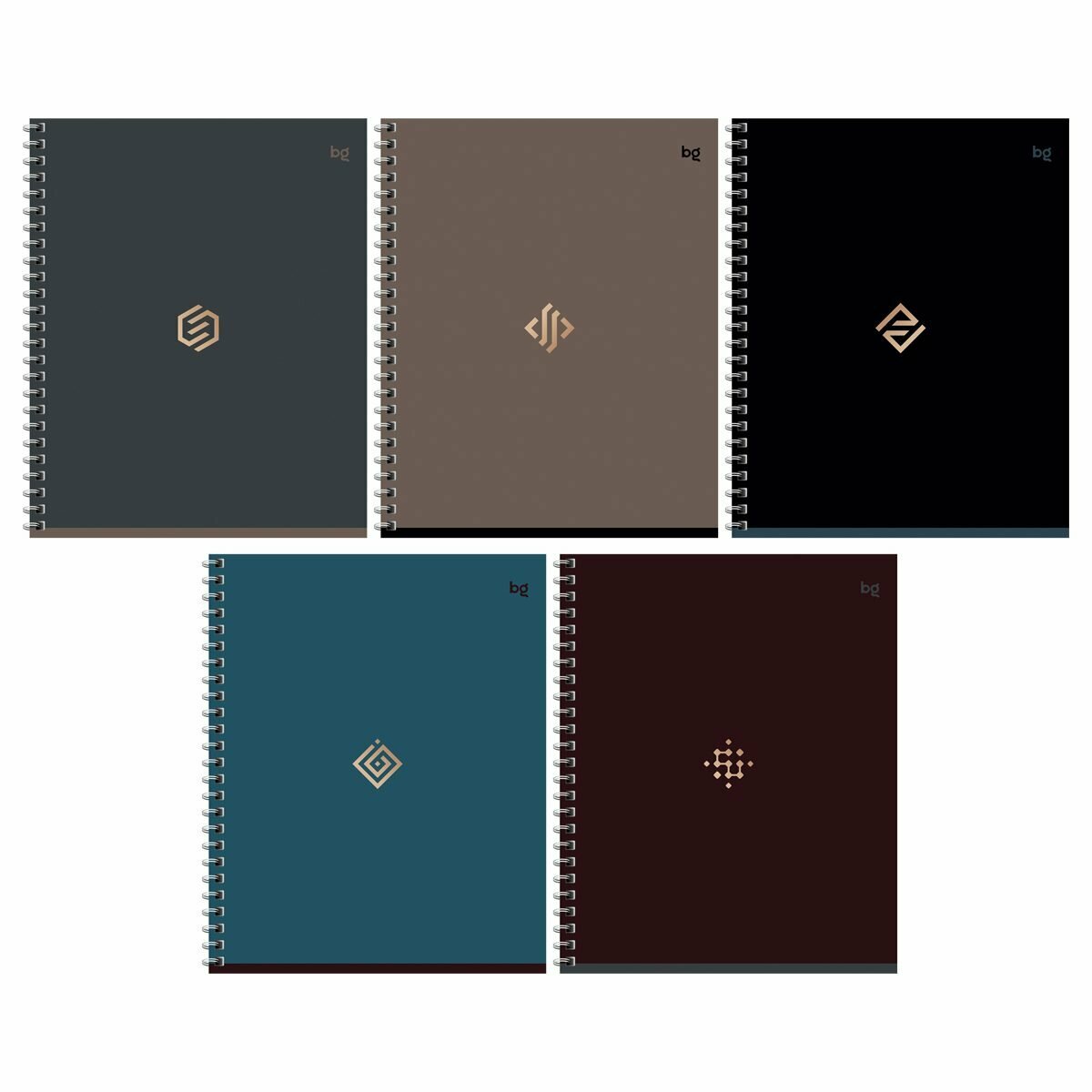 Тетрадь общая 48л, А5 BG "Моноколор. Классика" (клетка, спираль) (Т5гр48 59409), 4шт.