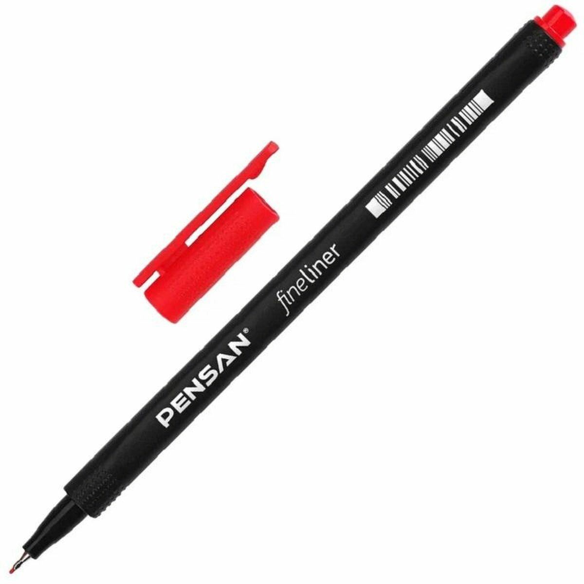 Линер Pensan Fine (0.4мм, красный), 10шт.
