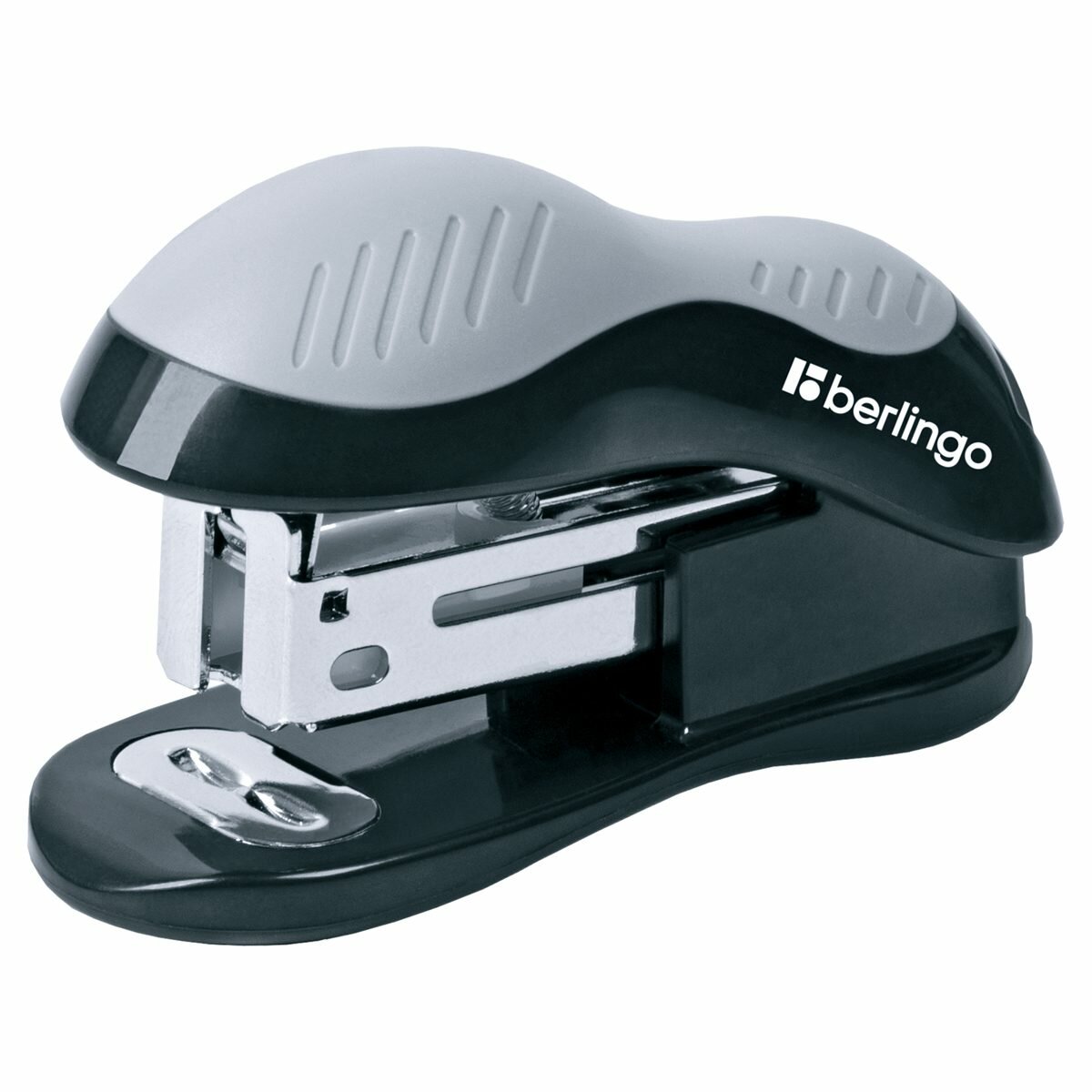 Степлер Berlingo Office Soft мини, №24/6 - 26/6, до 15 листов, черный (H15001), 24шт.