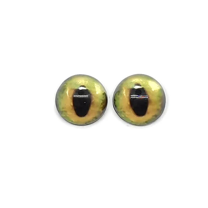 Кабошоны стеклянные "Кошачий глаз" No.3, 8mm