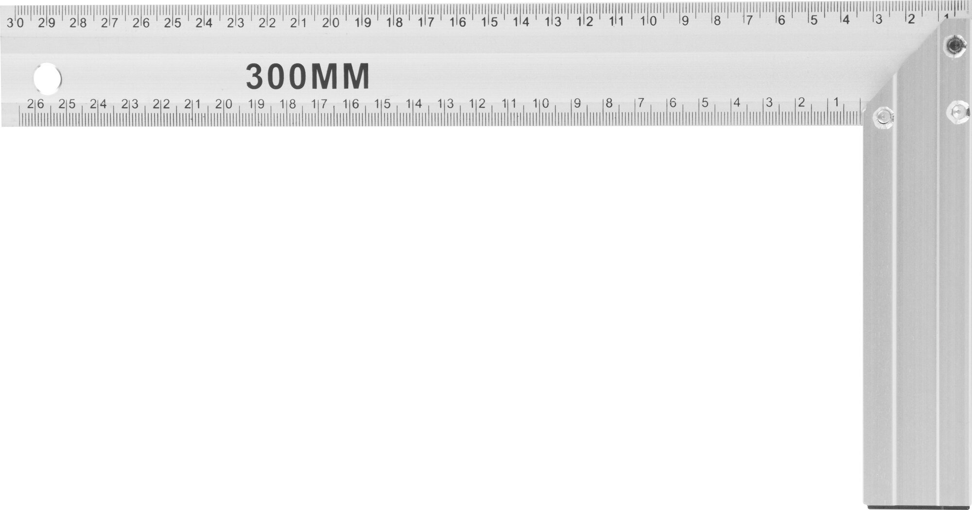 Угольник 30см, алюминий