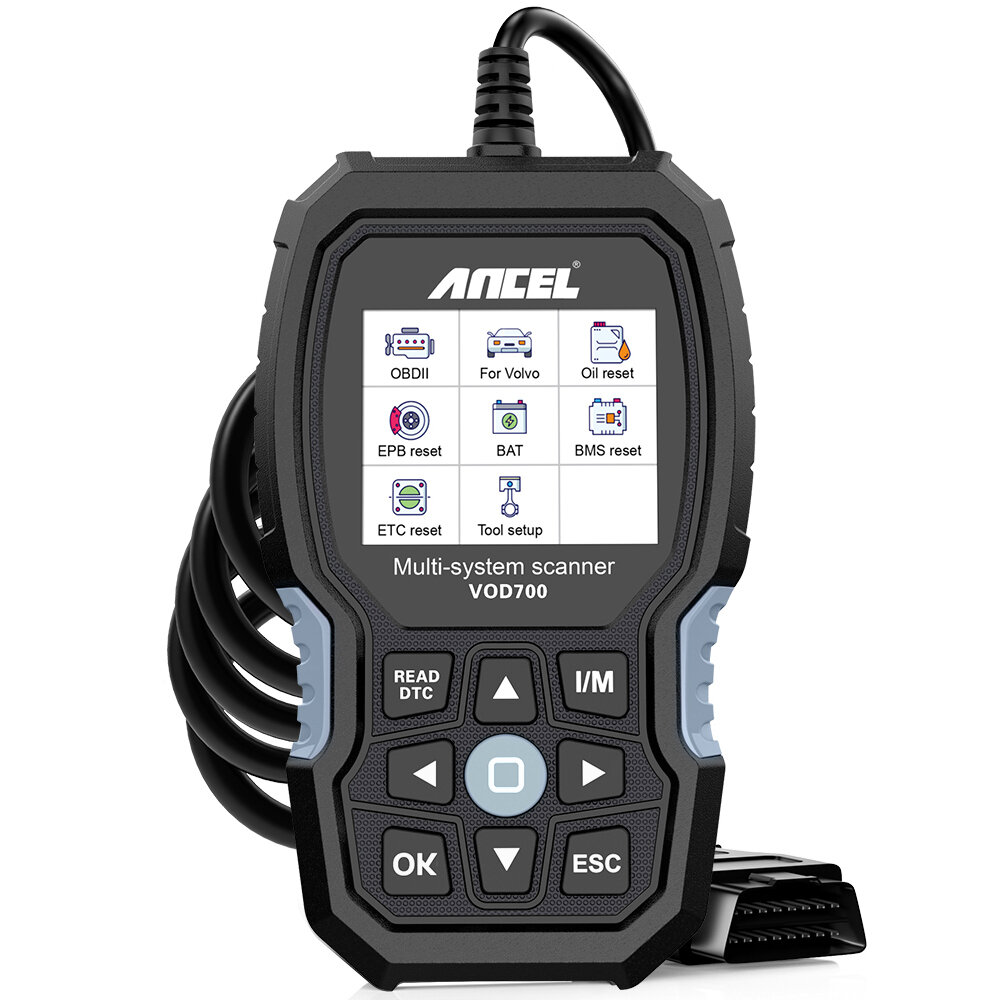 Автомобильный диагностический сканер/ANCEL VOD700/OBD2/для автомобилей Volvo/BMS EPB TPMS DPF сброс