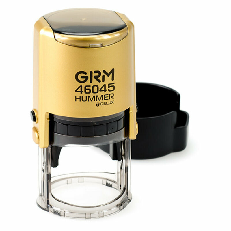 GRM 46045 Hummer. Оснастка для печати в боксе, д.45мм, корпус золотой