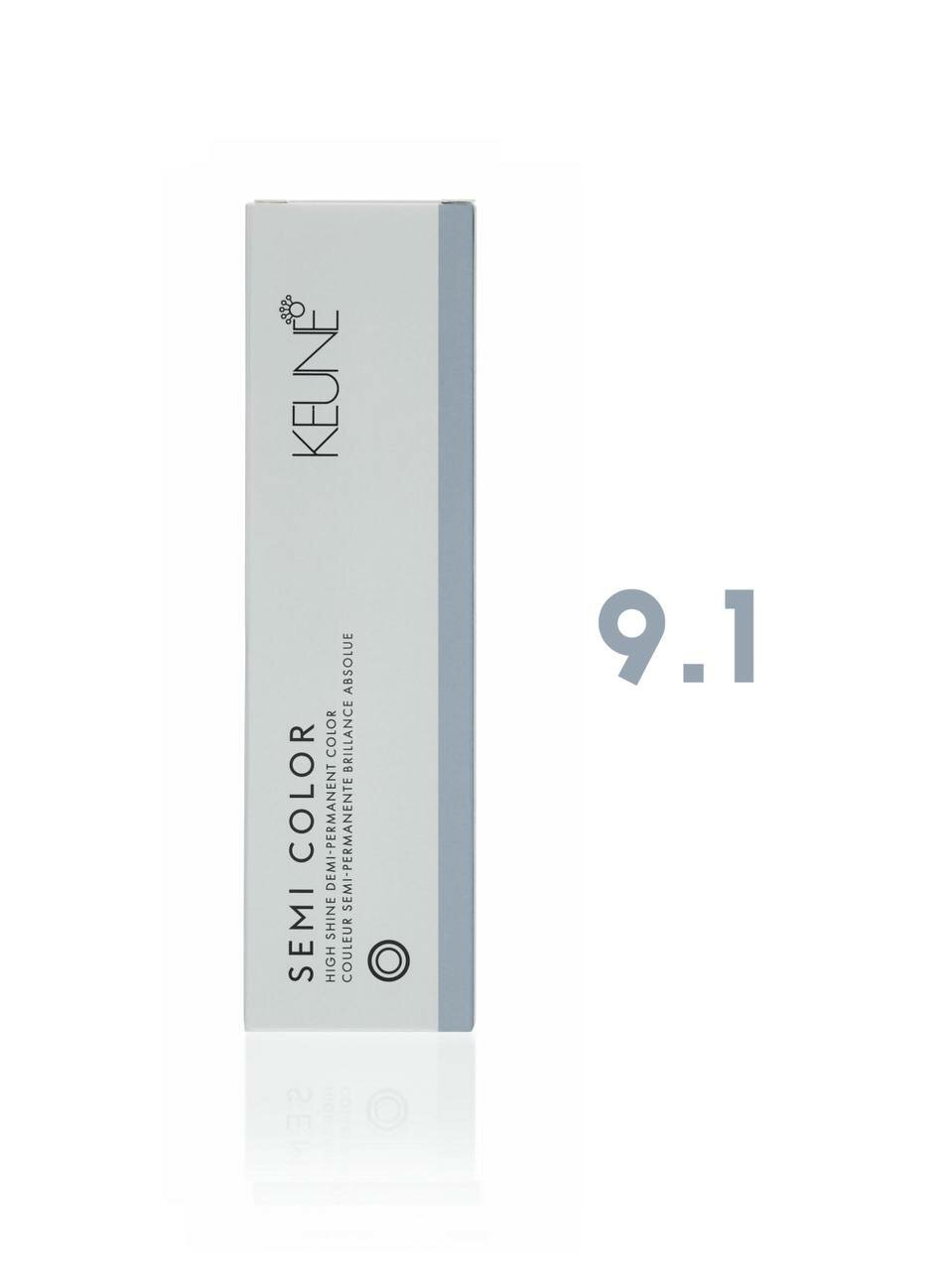 Keune Semi Color 9.1 - Полуперманентная краска для волос очень светлый блондин пепельный 60 мл