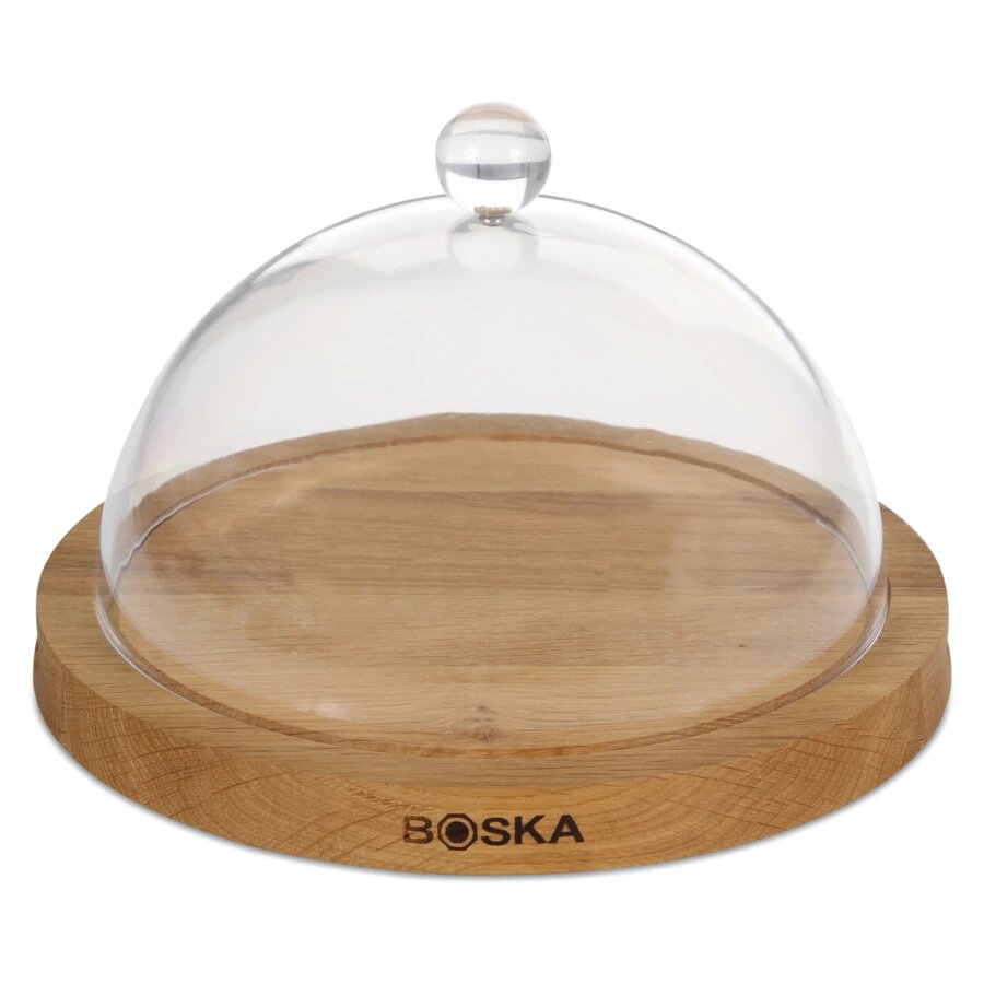 Доска сервировочная с крышкой Boska Друзья d25см, дуб, пластик, в п/к