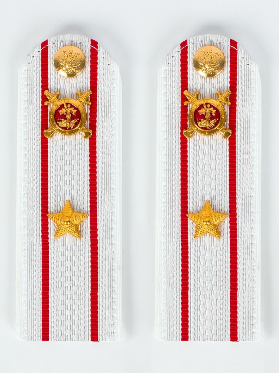 Погоны МВД на рубашку белые пластик Звание Майор 751919