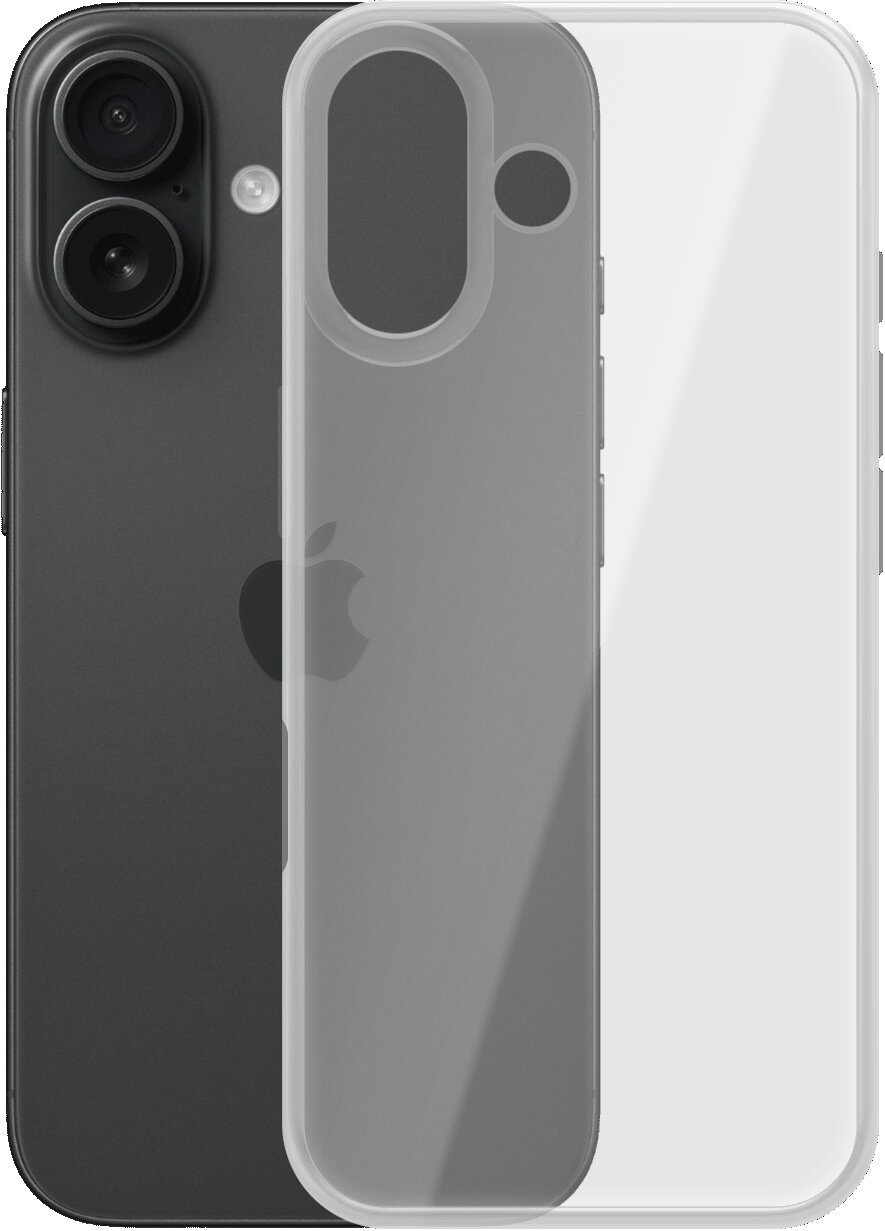 Клип-кейс KRUTOFF Clear Case для iPhone 16 прозрачный силикон