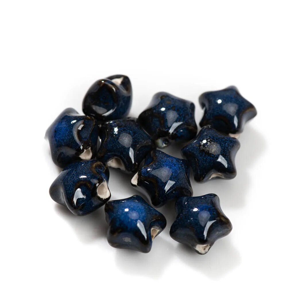 Керамические бусины Midofare звезда 10 шт