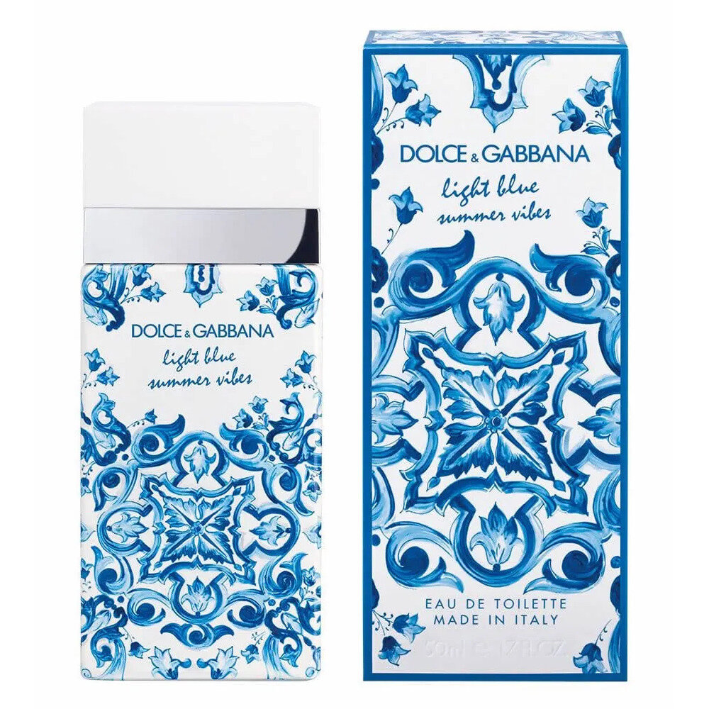 Dolce&Gabbana Light Blue Summer Vibes Pour Femme туалетная вода 50 мл / Дольче Габбана Лайт Блю Саммер Вайбс Пур Фам