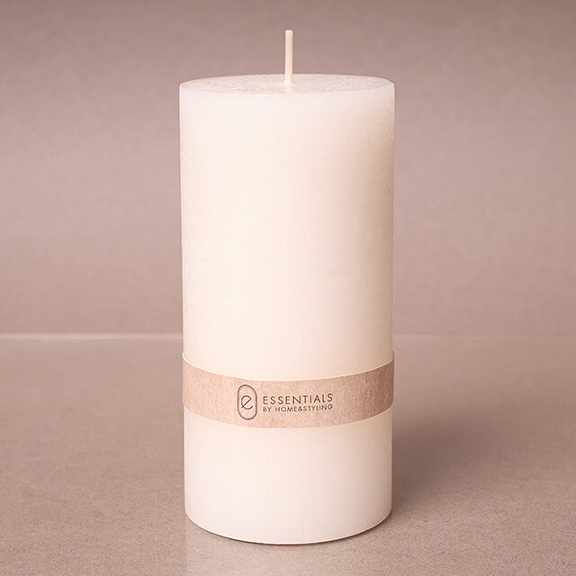 Декоративная свеча Рикардо 14*7 см белая, Koopman, 420007040