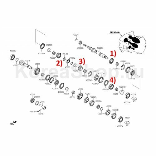 Шестерня КПП Hyundai-Kia 4329026210