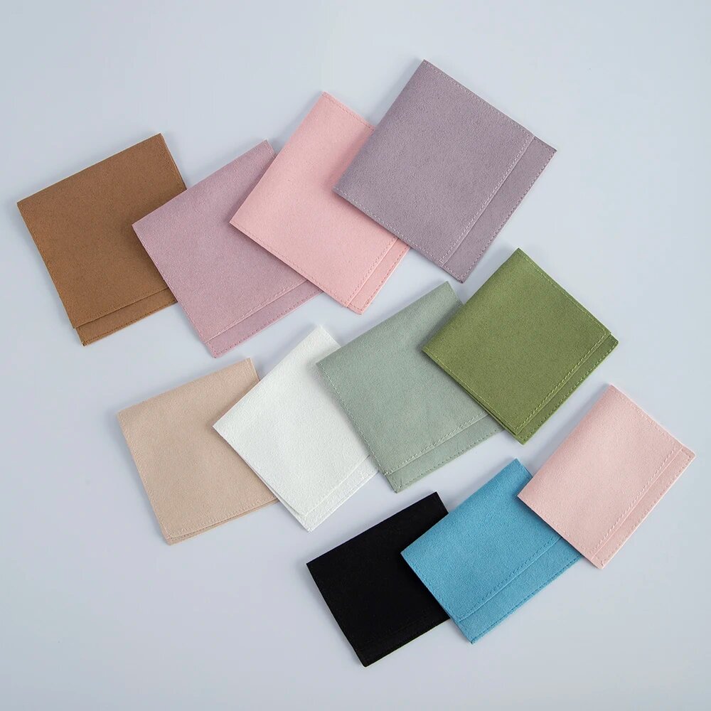 5 шт, бархатные подарочные пакеты из микрофибры Weikende 6x6 см 9X9 cm, 5pcs multicolor