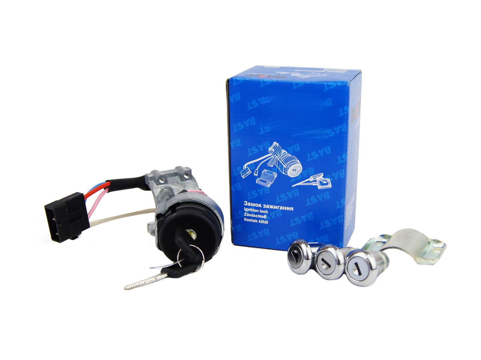 Замок зажигания УАЗ 3163 (с личинками иммобилайзер активирован) BAST арт. BC-311Z