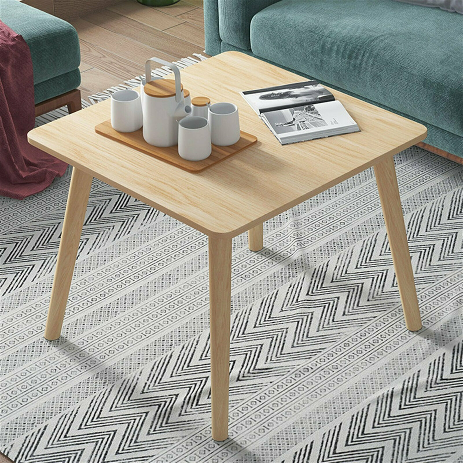 Деревянный квадратный стол, многофункциональный низкий столик, гостиничная и офисная мебель