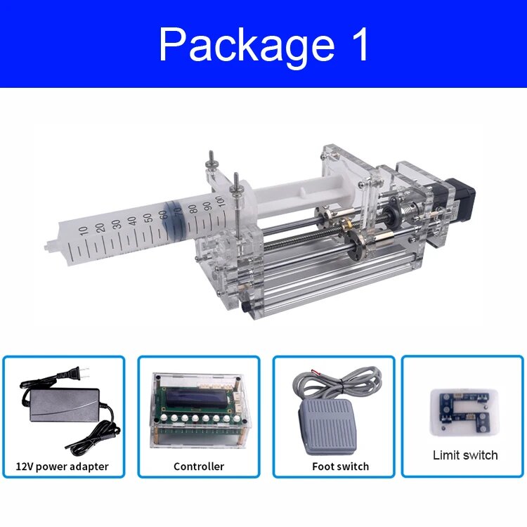 Лабораторный насос шприца Tungfull QHZS-001B 1-150 мл Package 1