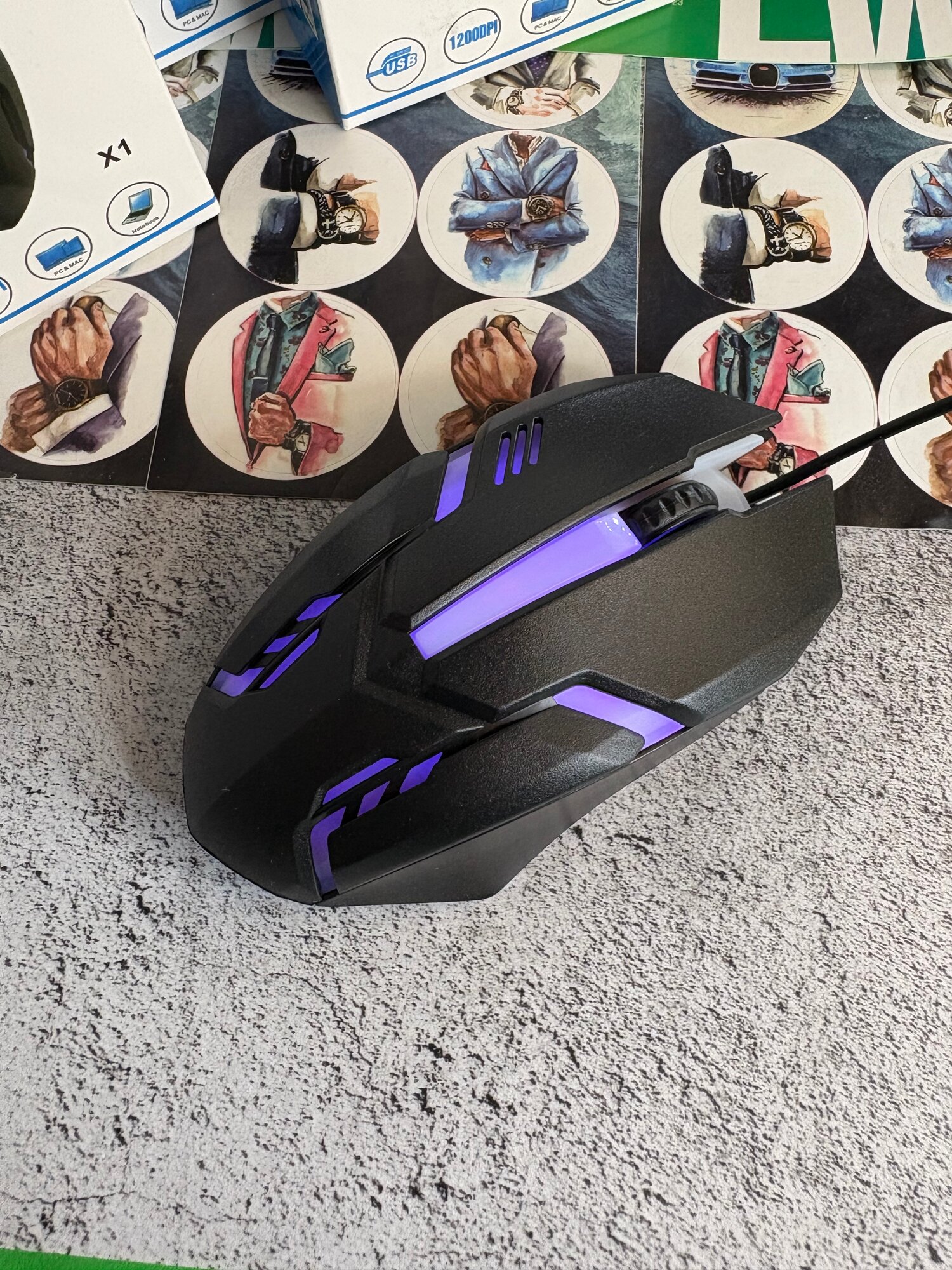 Wireless Gaming Mouse black gaming optical mouse