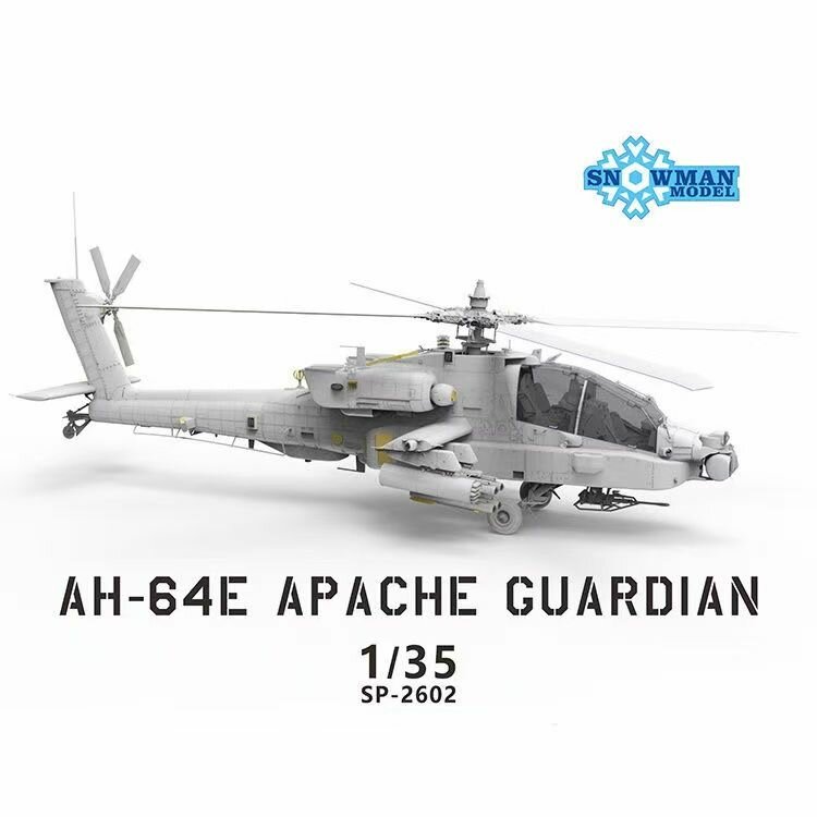 Модель самолёта Snowman SP-2602 AH-64E, пластик, масштаб 1:35