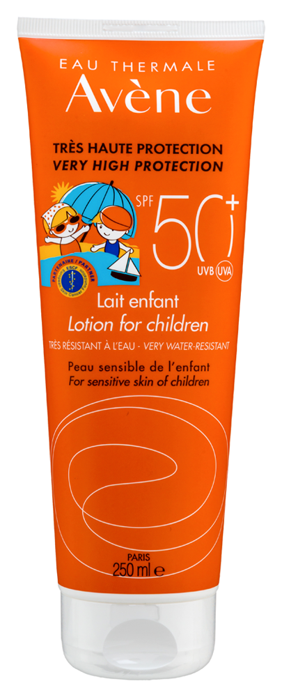 Avene солнцезащитное детское молочко spf50+ 250 мл