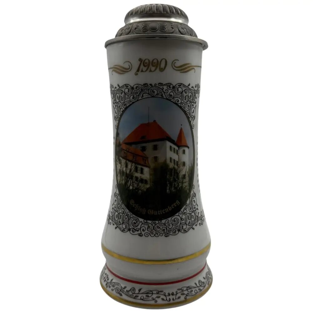 Пивная кружка "Замок Гутенберг", 0.9 л, 1990 г, Rastal, Германия