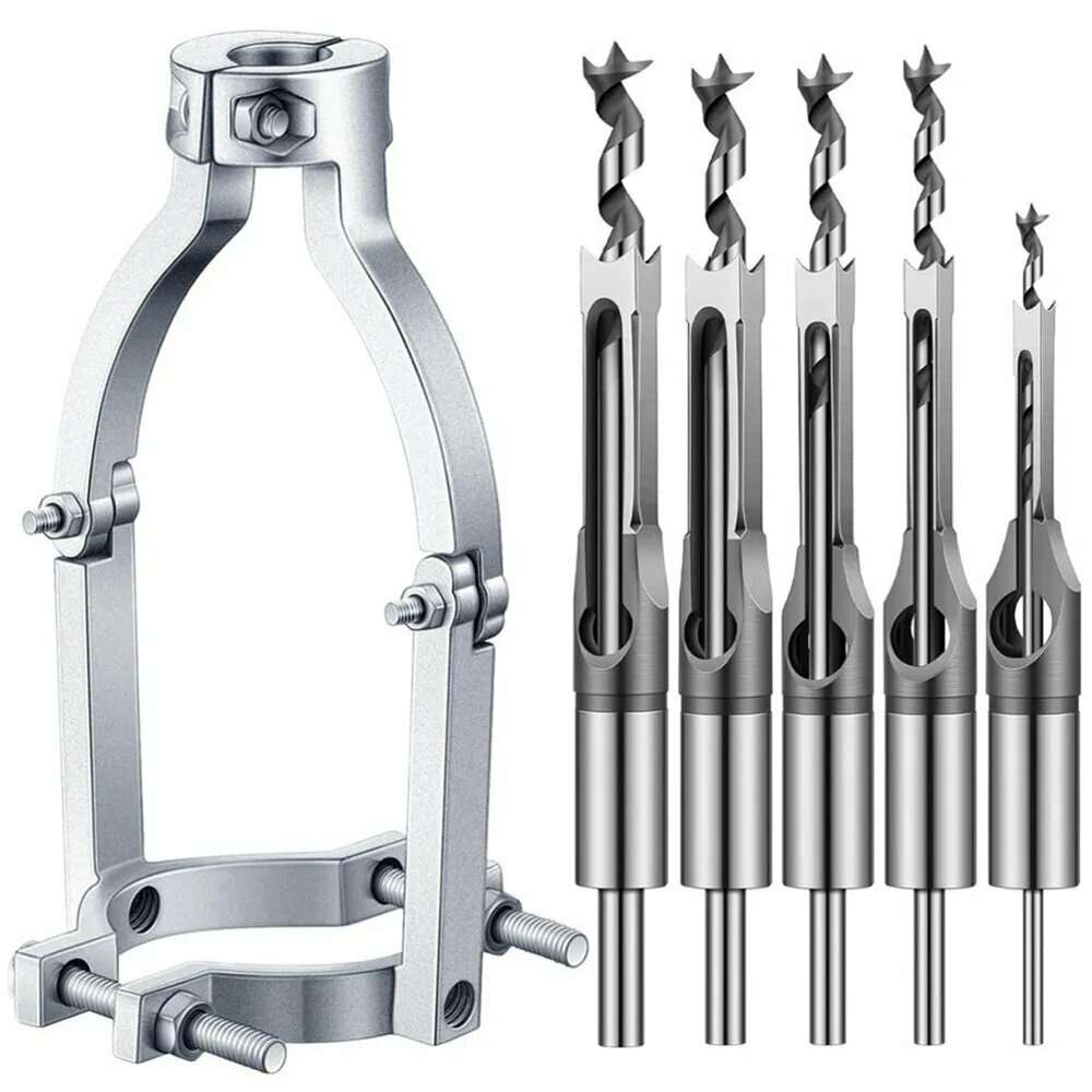 Адаптер и набор сверл для квадратных отверстий